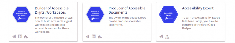 Accessibility badges make prior learning visible - Digicampus
